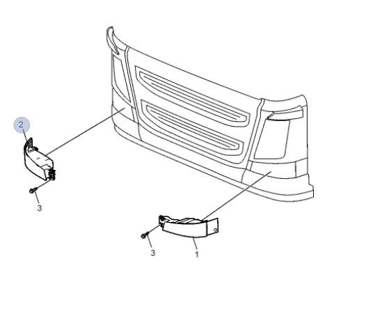 خرید چراغ مه شکن سمت راست اصلی یورو شش FH4 | بازرگانی زهرایی